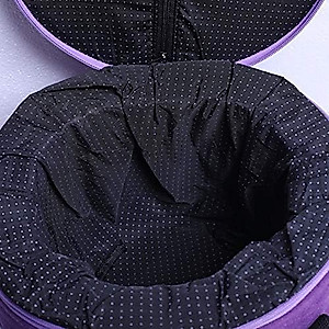 ENERGYSOUND Purple Colored Canvas Carrier for Holding Crystal Singing Bowl 8"