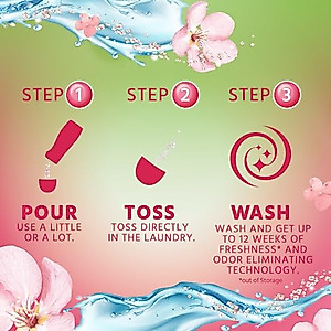 Purex Crystals in-wash Fragrance and Scent Booster, Cherry Blossom & Ginger, 21 Ounce (Pack of 4)