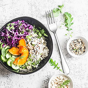 LIANYU Dinner Forks Set of 12, Stainless Steel Silverware Flatware Cutlery Forks, Table Forks 8 Inches, Mirror Finish & Dishwasher Safe