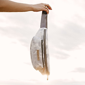 Petunia Pickle Bottom All Around Belt Bag - Everywhere Belt Bag for Parents - Better Than a Fanny Pack Belt Bag - Water Resistant and Easy-to-Clean Belt Bag for On-The-Go Moms and Dads - Smoked Swirl