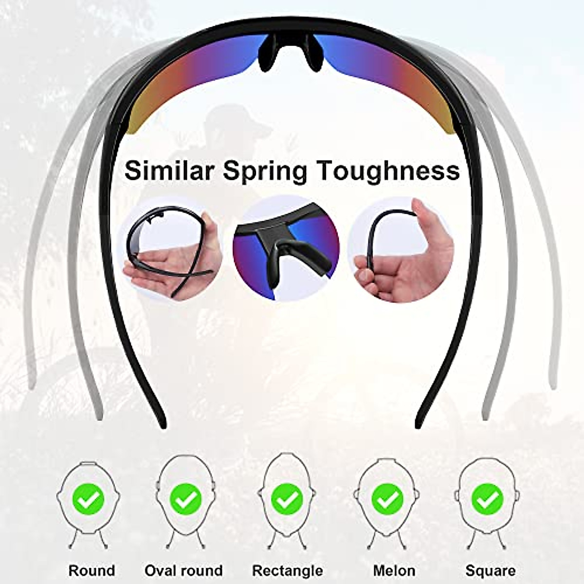 YENPK Tinted Safety Glasses Goggles for Men, Scratch & Impact Resistant Eyes Protection Protective Eyewear (6pack-multicolor)