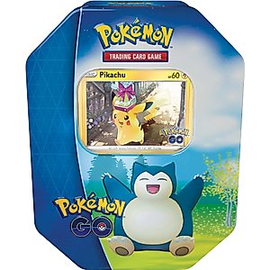 Pokémon TCG: GO Tin - Snorlax (2 Foil Cards & 4 Booster Packs)