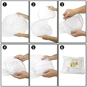 Mosquito Net, Bed Canopy Hanging Circular Curtain Netting for Single to King Size, Quick Easy Installation, Use to Cover The Baby Crib, Kid Bed, Girls Bed Or Full Size Bed