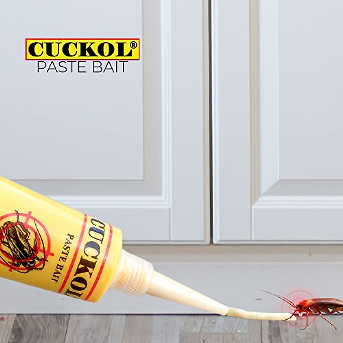 Cuckol Bait Ready to use, Kills All Cockroaches Including The German one, odorless, Safe use for People and Pets, Natural attractants Placed in Kitchen and Furniture, Long time Without Cockroaches