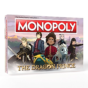 Monopoly: The Dragon Prince | Buy, Sell, Trade Characters Such as Ezran, Rayla, and Callum from The Netflix Series | Classic Monopoly Game | Officially-Licensed The Dragon Prince Merchandise