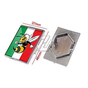 Chrome Badge Horncast Fits for Vespa Scooter LX Primavera Sprint GTV GTS 946 PX Clip-in Style (052-Italy)