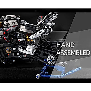 NOSTEA Technics Motorcycle for Suzuki B-King, 1056 pcs, Motorcycle Building Bricks Toy Compatible with Lego