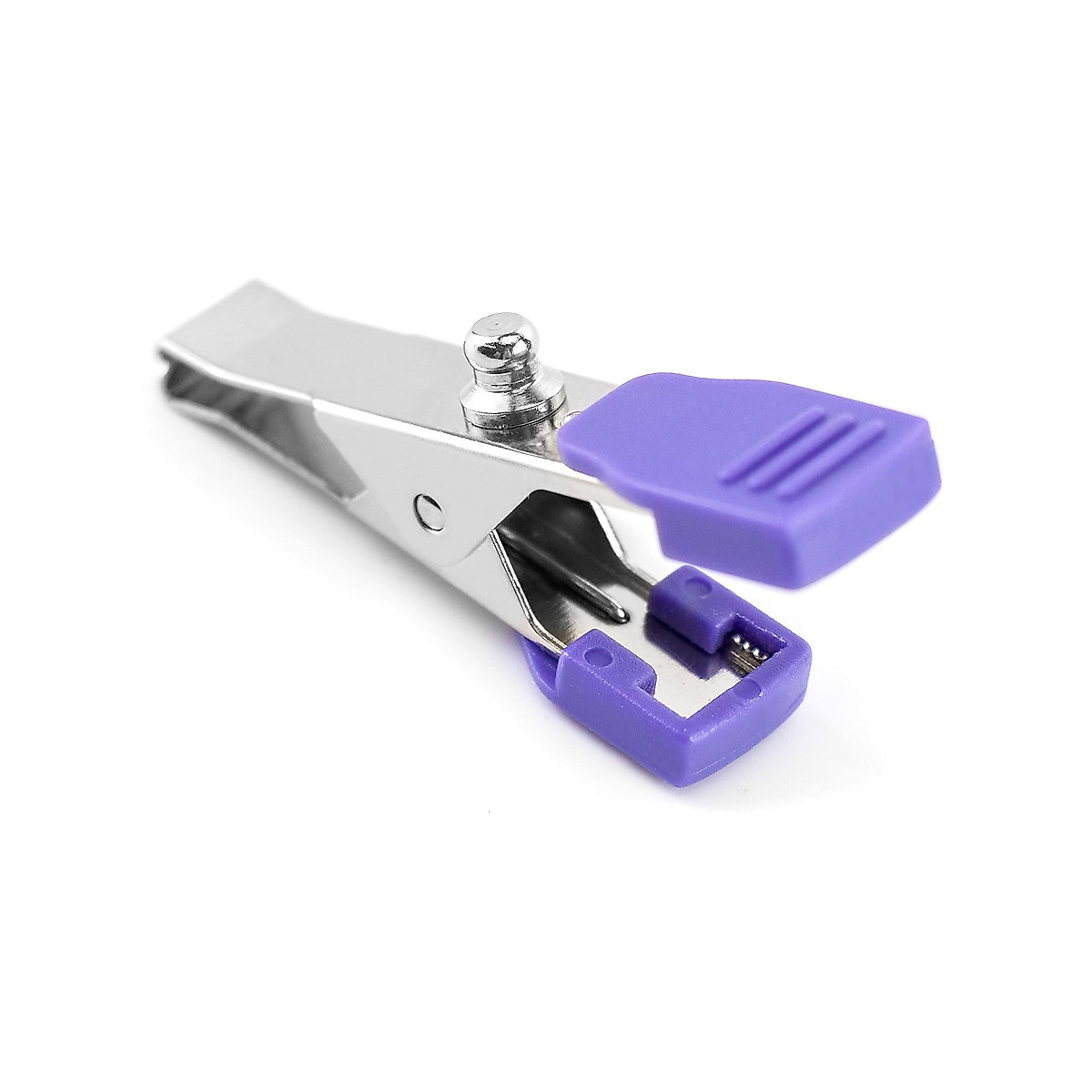 QWORK Veterinary Electrode Clip, 5 Pack Universal Accurate EKG/ECG Limb Clip Multi-Function Clamp Adapters for Electrode Resting Tabs, Snap Pinch Needle Banana