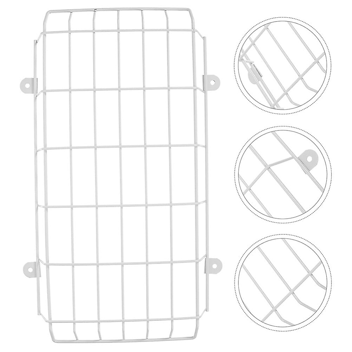 VANZACK 2pcs Exit Sign Damage Stopper Emergency Light Protection Wall Mount Air Conditioner Exit Sign Protector Metal Exit Sign Protective Coated Steel Wire Guard