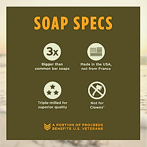 Duke Cannon Supply Co. Big Brick of Soap Bar for Men Bay Rum (Citrus Musk, Cedarwood, Island Spice Scent) Multi-Pack - Superior Grade, Extra Large, All Skin Types, Paraben-free, 10 oz (3 Pack)