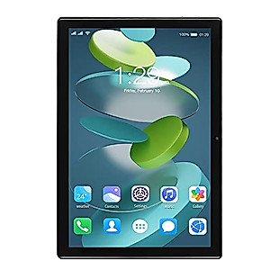 Honio Tablet PC, 10.1 Inch FHD Aluminum Alloy Gaming Tablet Octacore CPU Dual Camera (US Plug)