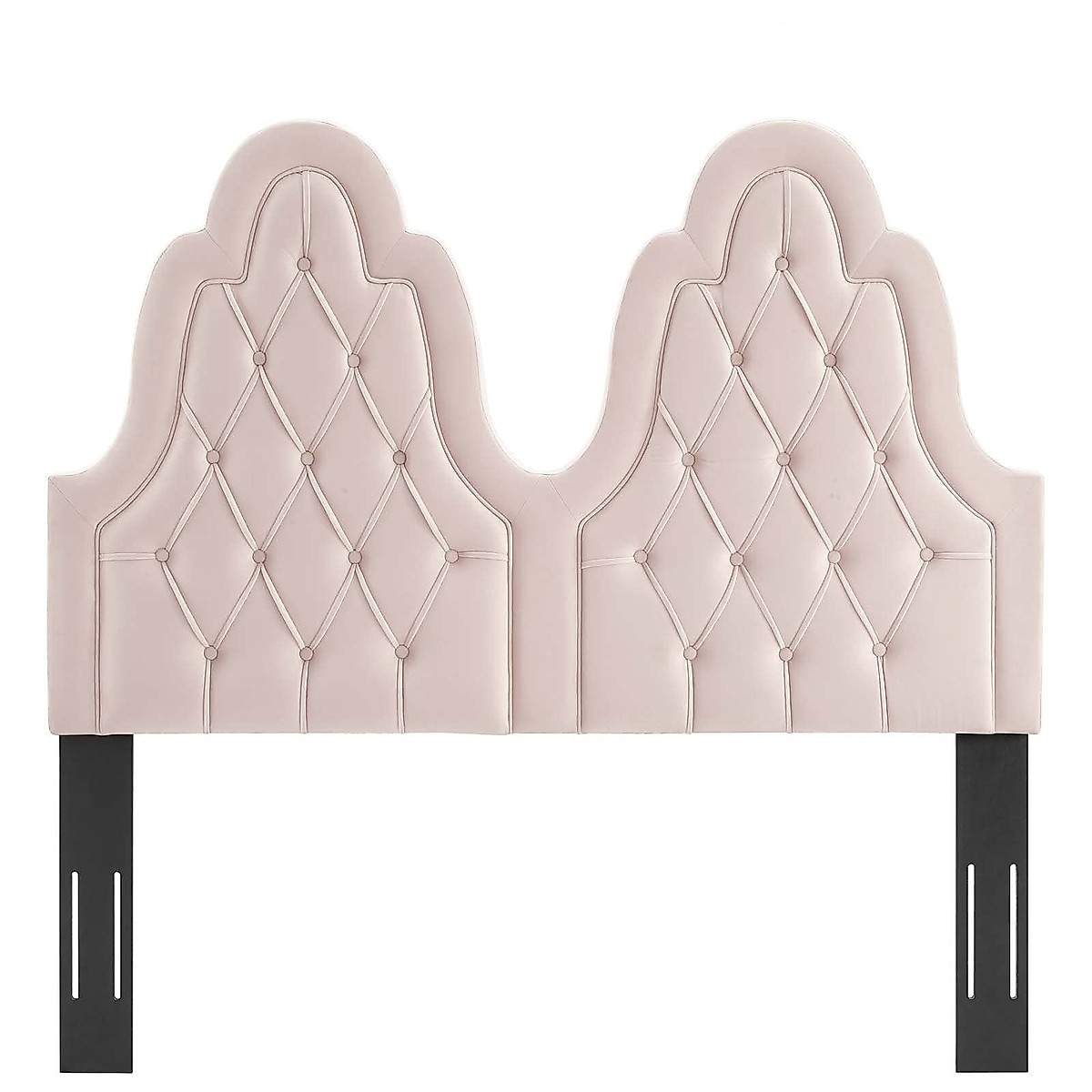 Modway Augustine Tufted Performance Velvet Headboard, King/California King, Pink