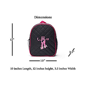 GLOBAL FBA INC Dance Bag For Girls 3-9 Years Old, Backpack Ballet with Padded Straps, Ballet Items, Ballerina Gifts For Little Girls