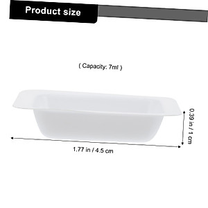 SOLUSTRE Lab Weighing Dishes Weighing Dish for Scale Biologically Inert Weighing Dishes 20pcs Square Weighing Boats Labs Weighing Dishes for Scale
