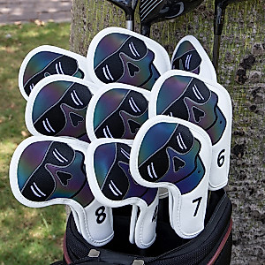 Large Skeleton Golf Club Covers, Iron Covers 10pcs/ Set (#3)