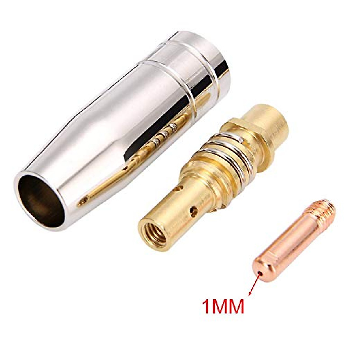 11pcs Durable MIG Welding Welder Torch Nozzles Tip Holder Contact Tips 0.040" Gas Diffuser Set