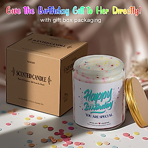 Birthday Gifts for Women - Sister Birthday Gifts - Best Friend Birthday Gifts - Vanilla Scented Candle Gifts