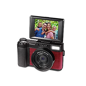Minolta MND30 30 MP / 2.7K Ultra HD Digital Camera (Red)