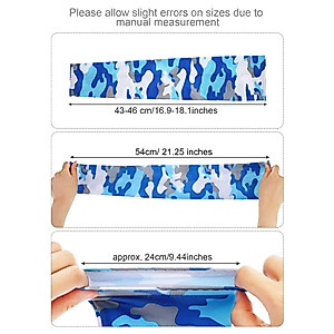 Bememo 8 Pairs UV Sun Protection Arm Sleeves Cooling Anti Slip Tattoo Cover Sleeves with Thumb Holes for Men Women(Camouflage)