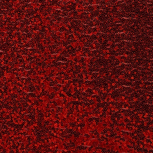 Glitz Sequin & Mesh Red, Fabric by the Yard