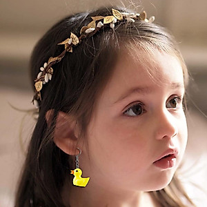 WAINIS 24 Pairs Cute Earrings Weird Earrings Funny Goldfish Earrings Water Bottle Earrings Milk Tea Dangle Earrings for Women