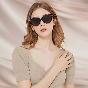AVAWAY Acetate Cat Eye Sunglasses for Women Trendy 2024 Polarized UV Protection Lightweight Cateye Sun Shades Ladies Sunnies