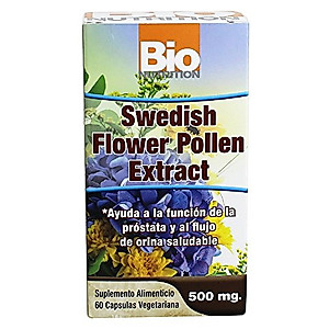Bio Nutrition Swedish Flower Pollen Extract, 500 Mg, 60 Count