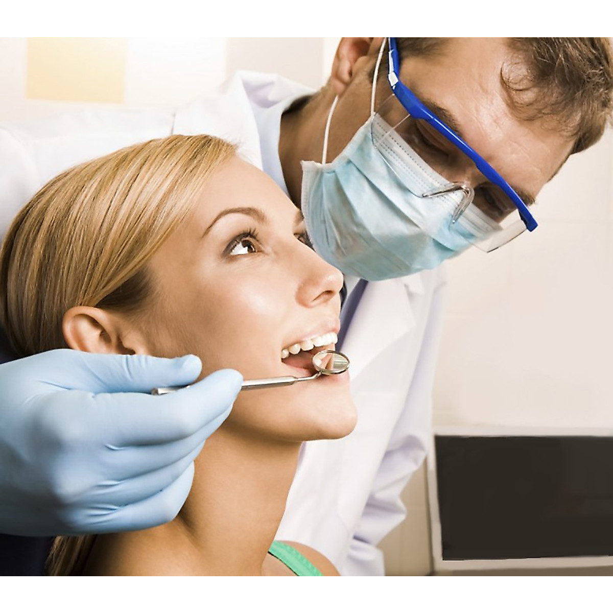 Adenna MIR160 Miracle 3.5 mil Powder-Free Nitrile Exam Gloves, Medical Grade, Blue, X-Small, Box of 200