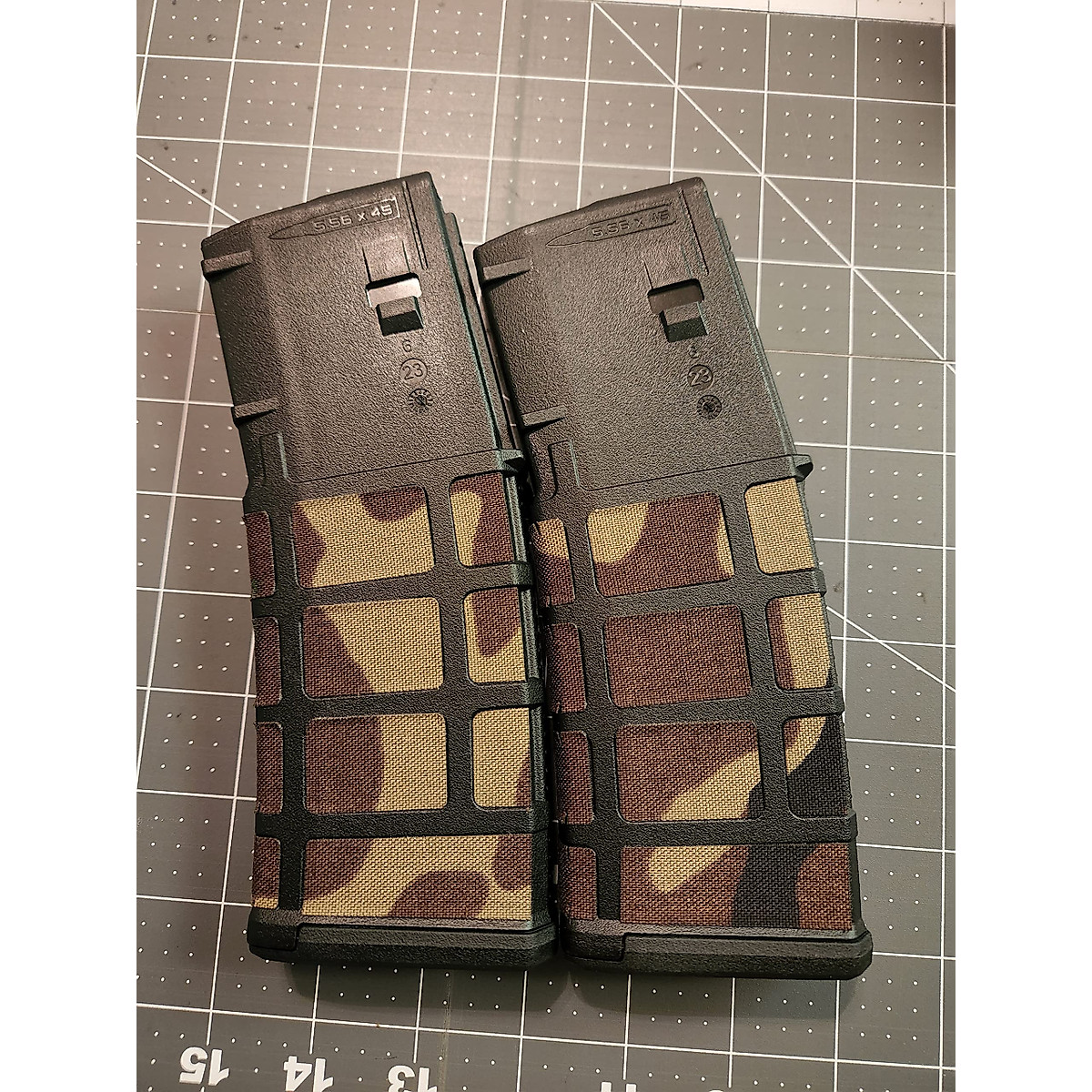 Dangerfield Arms TackGear Wrap 8" x 12" MultiCam Cordura Camouflage Adhesive Wrap 500 Denier adhesive back for kydex and other items (Woodland Camo M81)