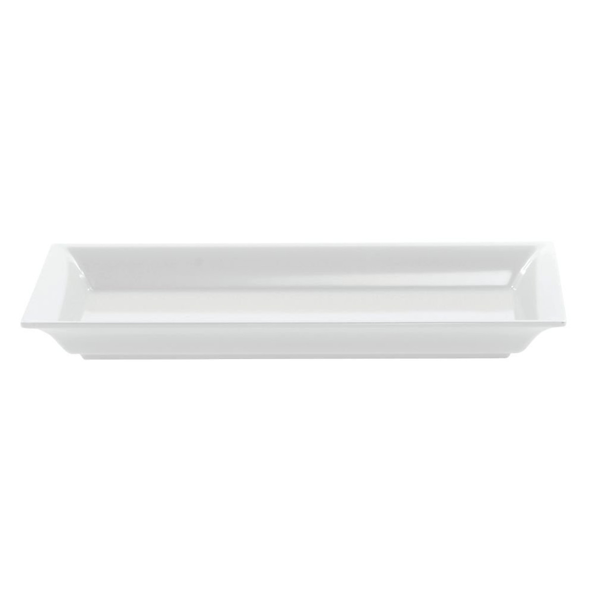 American Metalcraft MEL19 Endurance Melamine Rectangular Platter, 14.25" x 7.5", White