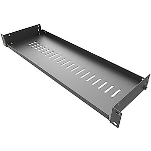 Jingchengmei 1U Disassembled Vented Cantilever Server Rack Mount Shelf 6"(152mm) Depth for 19-Inch Network/AV Equipment Rack and Cabinet(1U6V)