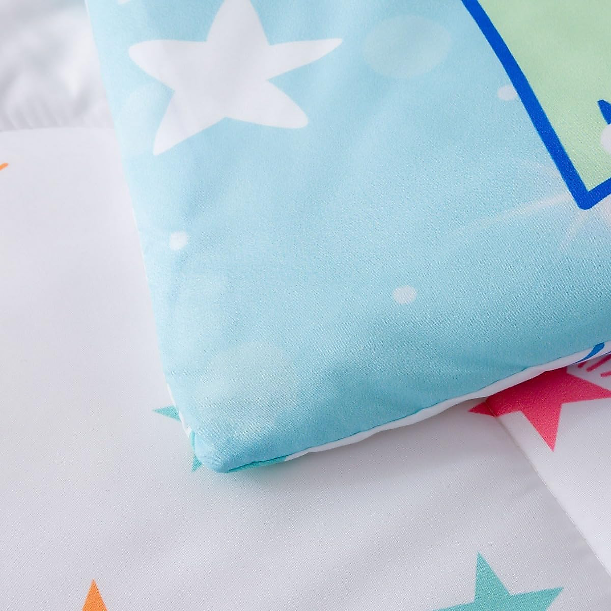 Feelyou Unicorn Girls Bedding Set Twin Rainbow Kids Pink Unicorn Comforter Set Kawaii Cute Reversible Stars Quilt Comforter Teens Children Adults Cartoon Unicorn Room Decor All Season