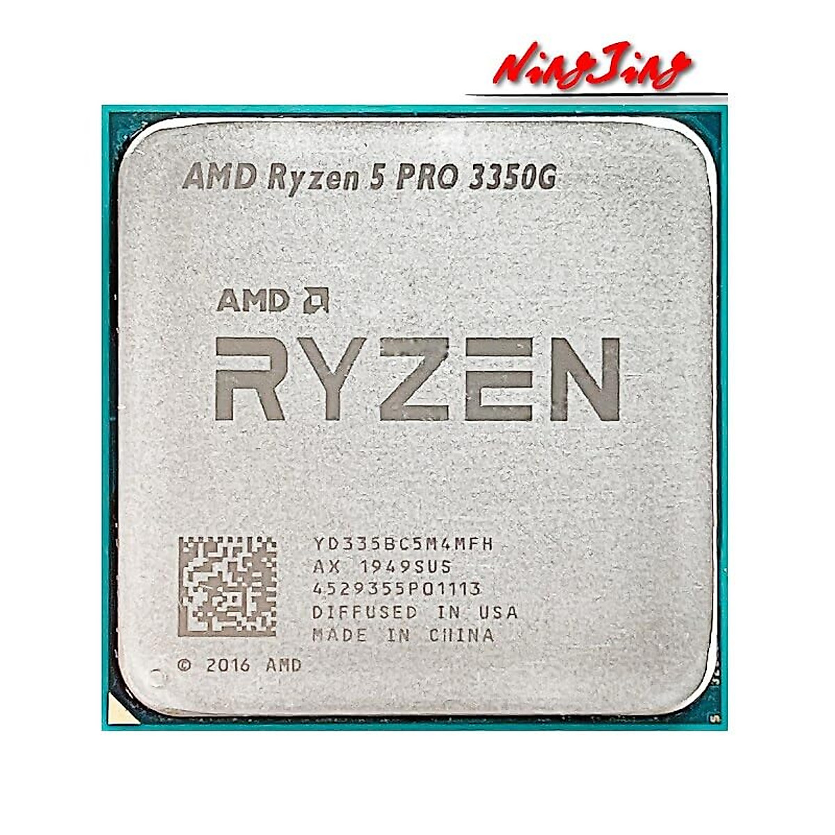 SAAKO Ryzen 5 PRO 3350G R5 PRO 3350G 3.6 GHz Quad-Core Eight-Thread 65W CPU Processor L3=16M YD335BC5M4MFH Socket AM4 Making Computers Process Data Faster