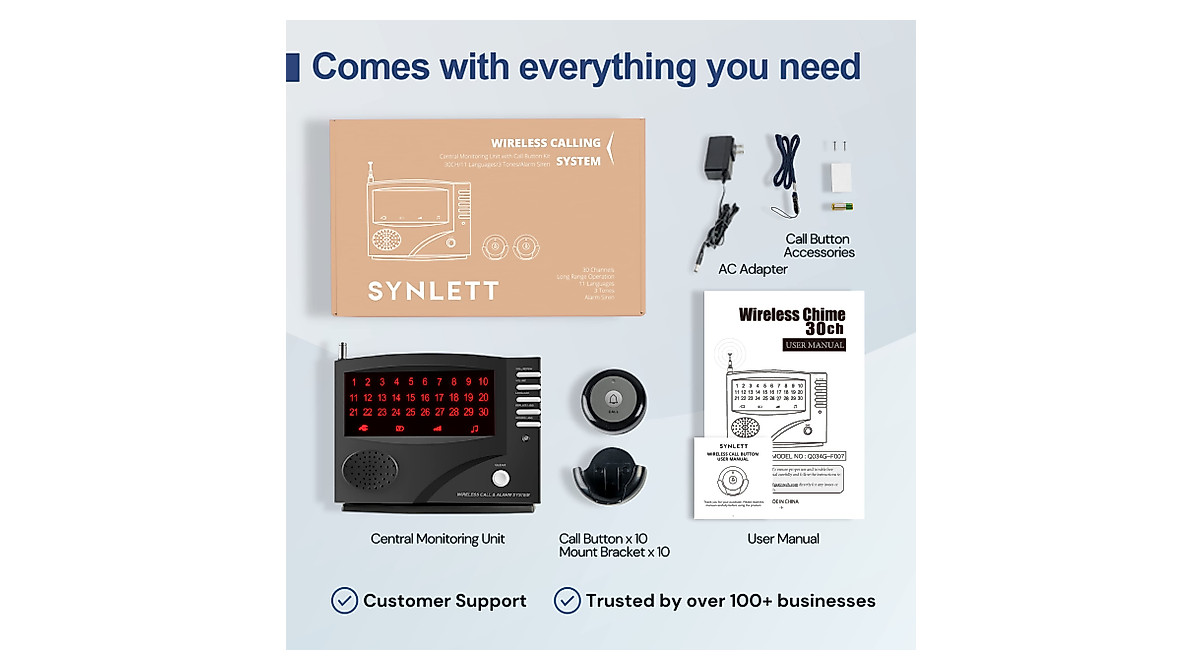 SYNLETT Wireless Calling System for Hospitals & Care Facilities