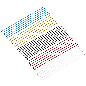 36Pcs/Set Bike Spokes Steel Mountain Bike Twisted Spokes 259/261mm 5 Colors(#5) and Spare Parts Spoke Spoke