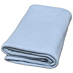 Marquis Mills Serenity Fleece Blanket/Bed, Sofa, Couch Throw King Size - 100% Spun Polyester 320 GSM - Anti-Pill - Super Soft, Warm & Cozy 108 Inch x 90 Inch - Blue