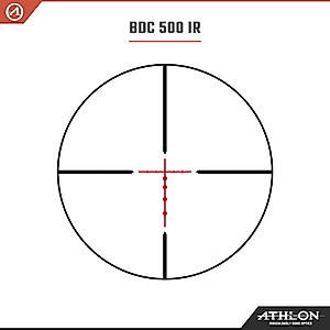 Athlon Optics , Neos , Riflescope , 6-18 x 44 Second Focal Plane (SFP) 1" Tube, Illuminated BDC 500 Reticle , Black