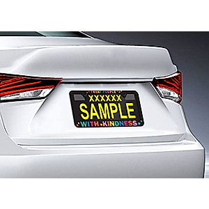 Treat People with Kindness Plastic License Plate Frame