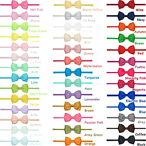 CÉLLOT 40 Colors Baby Bow Headbands 2.75" Hair Bows Super Soft Nylon Headbands for Baby Girls Infants preemie and Newborn Kids Hair Accessories