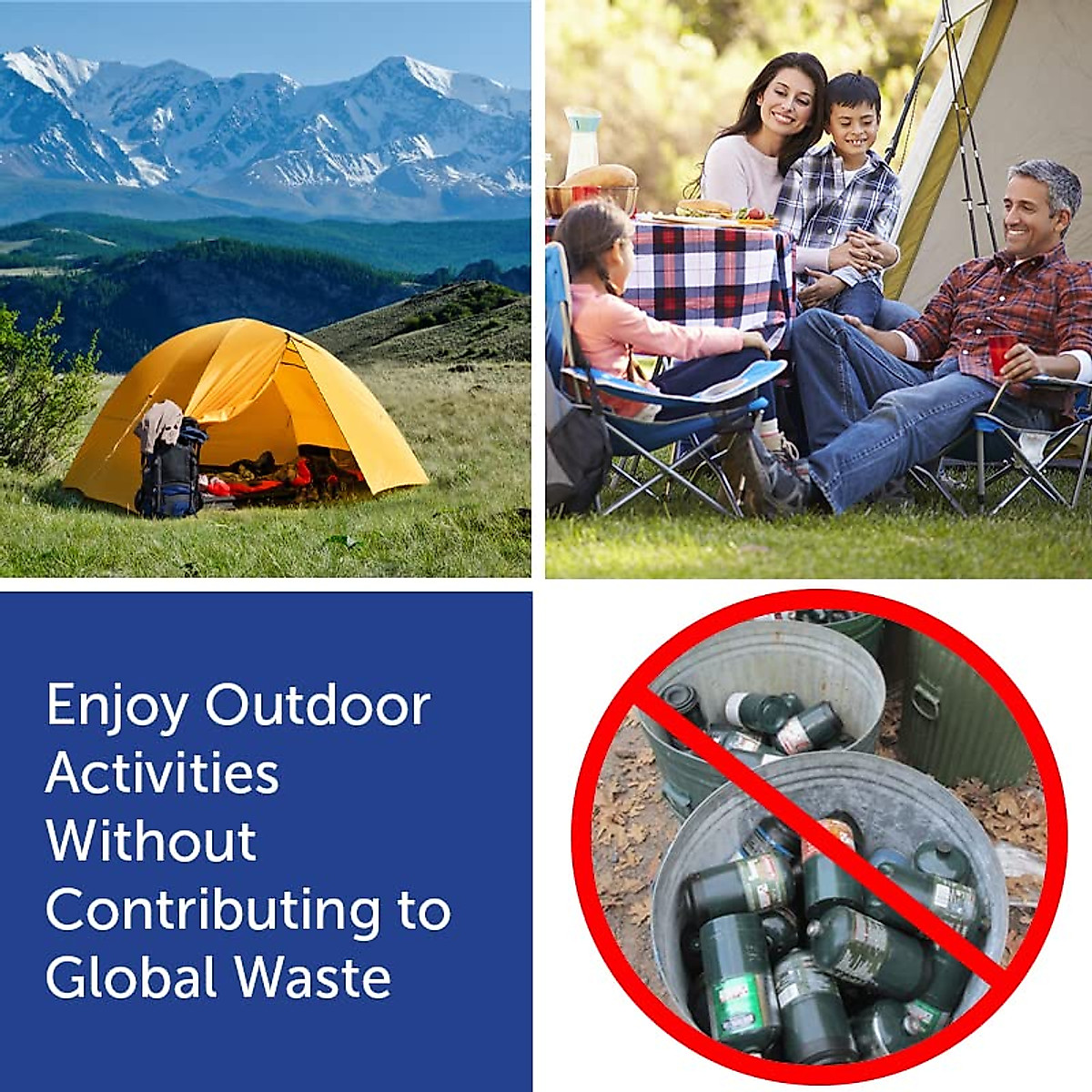 Flame King Refillable Gas Hauler 10 Pound Propane Tank with Carry Case and Adapter Hose