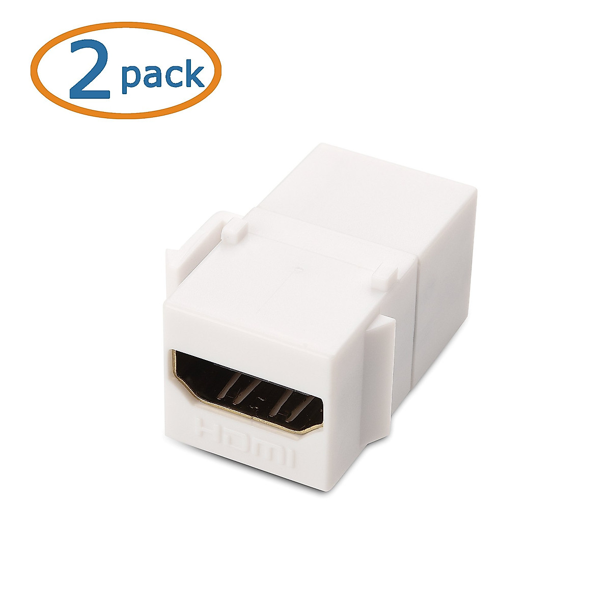 Cable Matters (2-Pack) Gold-Plated HDMI Keystone Jack Insert