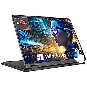 Lenovo Flex 5 Laptop, 14.0" FHD Touch Display, AMD Ryzen 7 5700U, AMD Radeon Graphics, Backlit Keyboard, Fingerprint Reader, Long Battery Life, Windows 11 (16GB RAM | 1TB PCIe SSD)