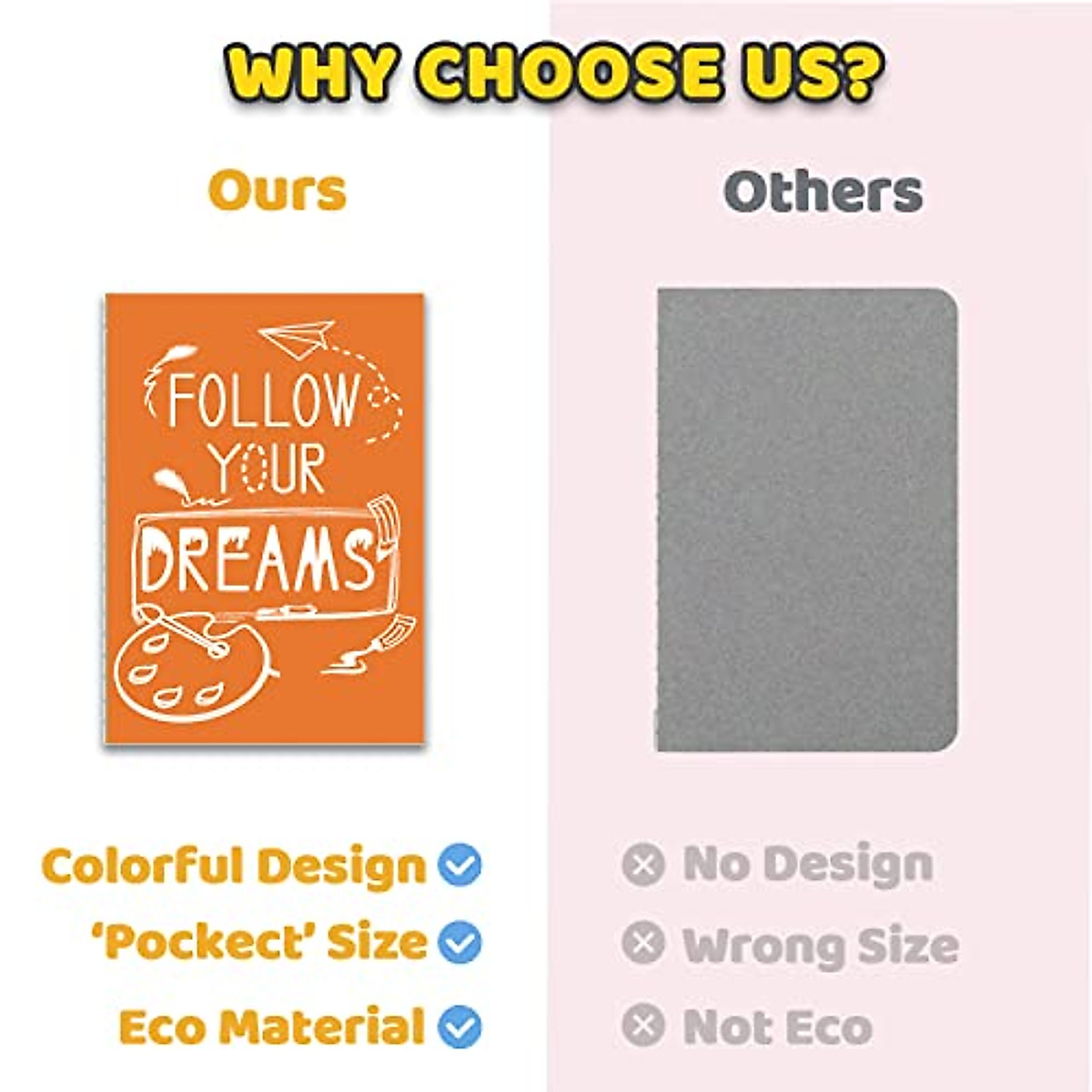 Vusnud 24Pcs Gifts in Bulk Mini Inspirational Notebooks for Kids Party Favors, Small Motivational Notepads for Students, Cute Notebooks Back to School Gifts from Teacher