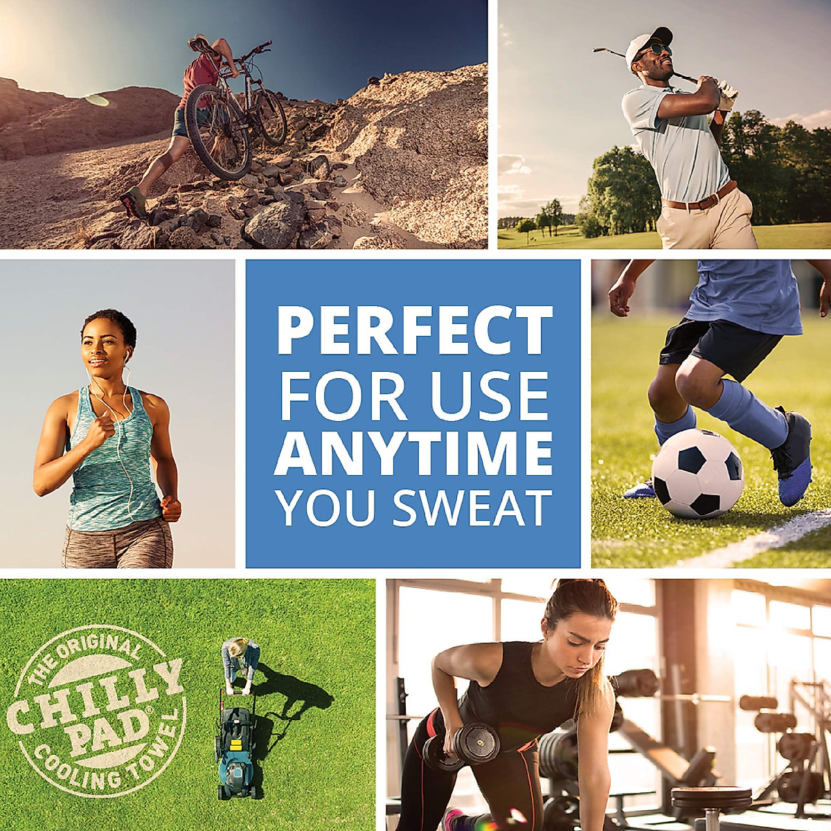 FROGG TOGGS Chilly Pad, Instant Cooling Towel, long lasting, reusable, Sports and Outdoors Poly Vinyl Alcoho Neck Towel 33x13, Hivis Lime Green