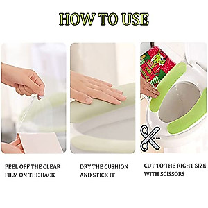 Aeojoy St Patricks Day Decorations, Grinch Bathroom Set, 4 PCS Bathroom Toilet Seat Sets