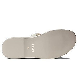 COACH Georgie Leather Sandal White 9 B (M)