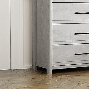 Galano Kellie 5 Drawer Dresser - Dressers - Dressers & Chest of Drawers - Dresser for Bedroom - Dresser Organizer - Tall Dresser - Wood Dresser - Ultra Fast Assembly - Dusty Grey Oak
