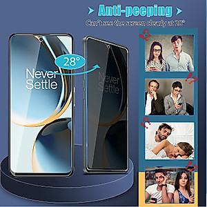 Zeking [3-Pack OnePlus Nord N30 Privacy Tempered Glass Screen Protector, Anti-Glare 9H Hardness [3D Touch][Case Friendly] [Anti Scratch][Anti-Fingerprint] Bubble Free