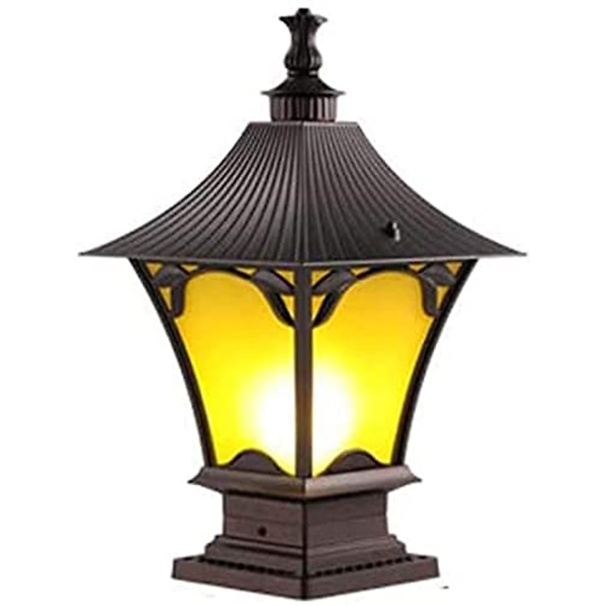 Outdoor garden lights Outdoor Post Lights Garden Décor Wall Pillar Light Villa Home Waterproof IP55 Patio Column Lamp E27 with Glass for Villa Backyard, Patio, Garden, Walkway Stainless steel LED lan