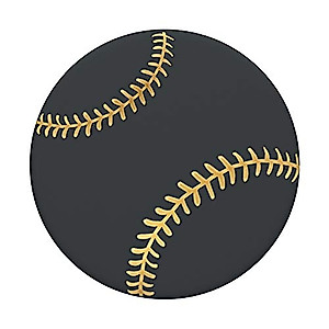 Dark light Baseball Softball On a Dark Gray Pattern PopSockets Swappable PopGrip
